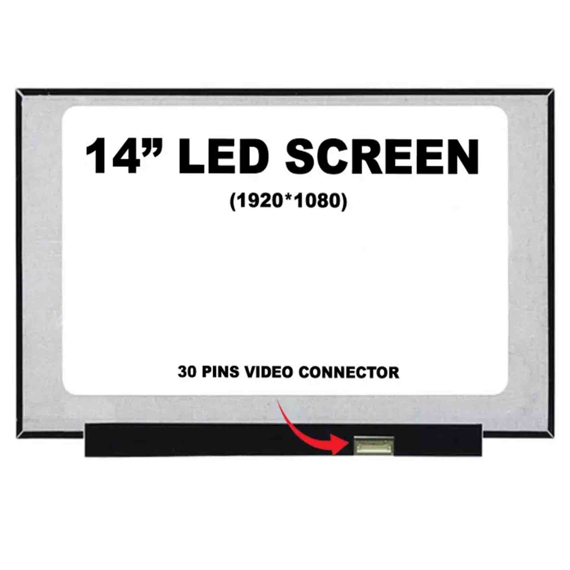 14.0" LED Glossy 30-Pin Slim Screen 1920x1080 FHD | Laptop Spares