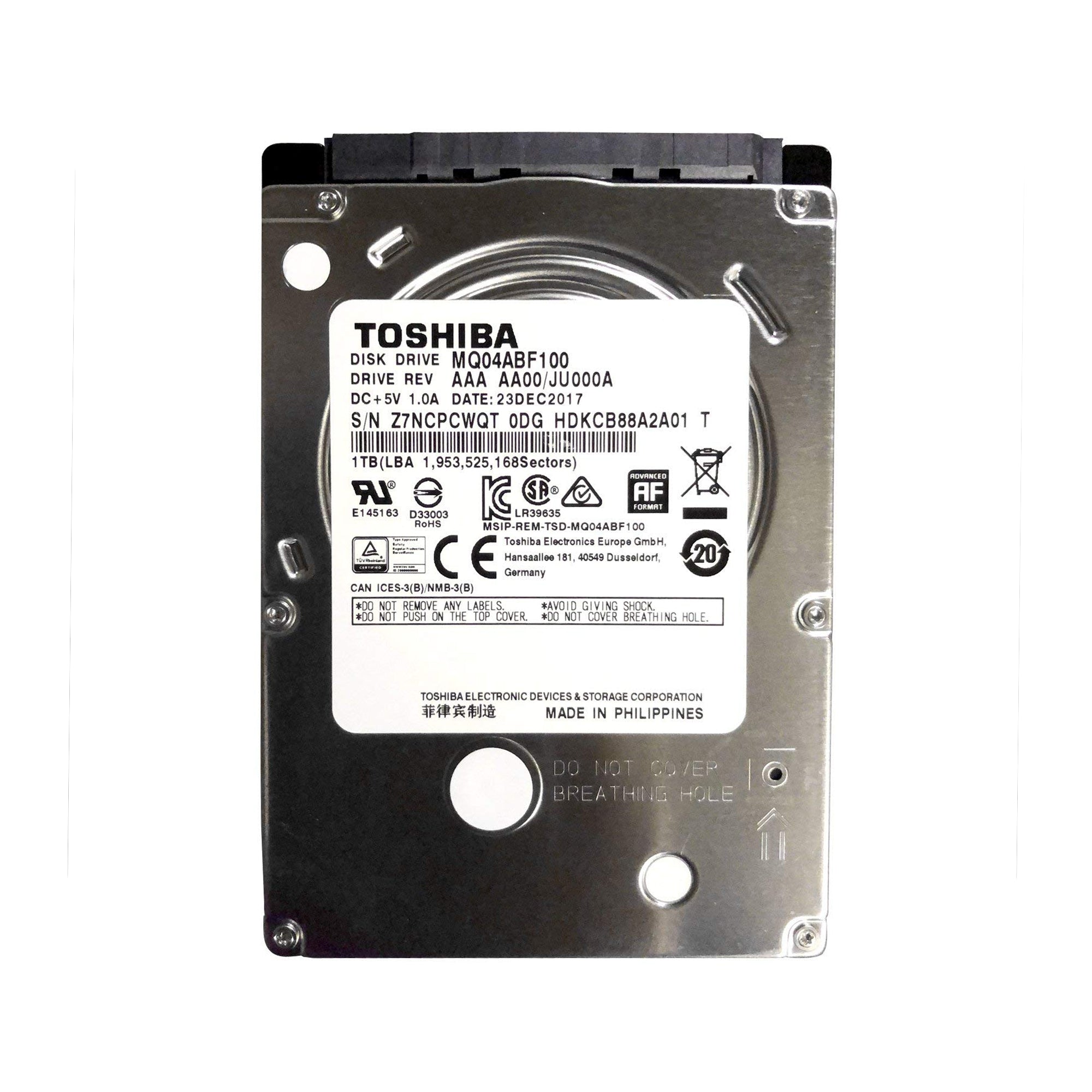 Toshiba 1TB SATA Laptop Pulled Hard Drive Price in Pakistan – Laptop Spares