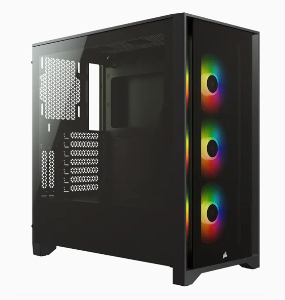 Corsair iCUE 4000X RGB Tempered Glass Mid-Tower ATX Case | Laptop Spares