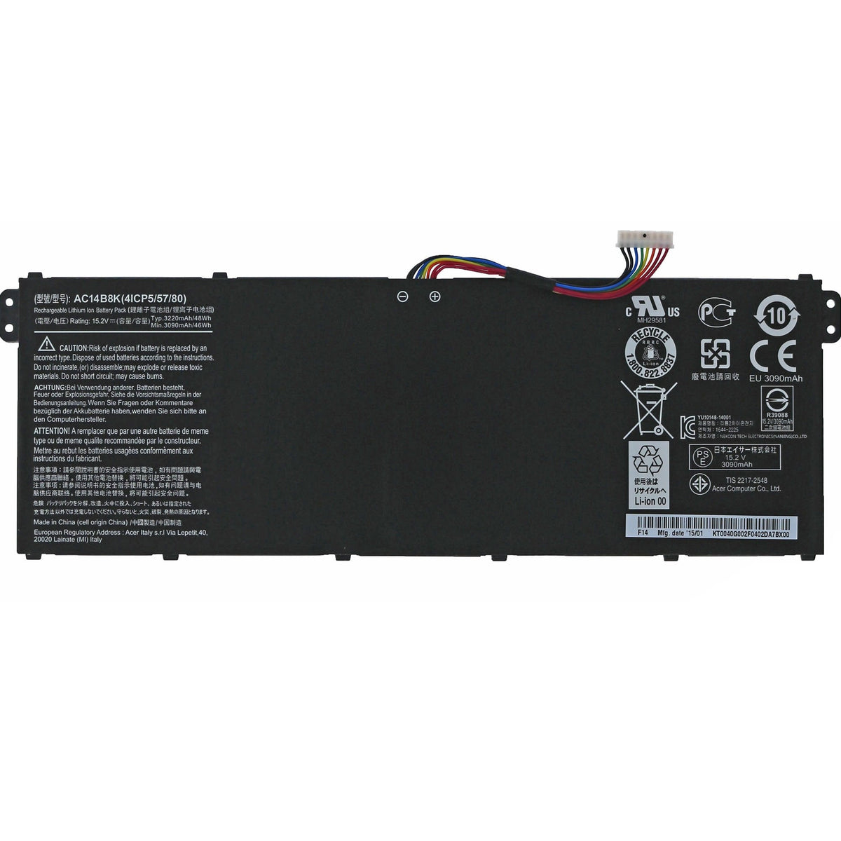 Acer Aspire 5 A515-51G 48Wh4 Cell Laptop Battery in Pakistan