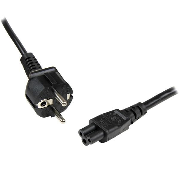 EU Plug Mains Power Cable Clover for Laptop Chargers – Laptop Spares