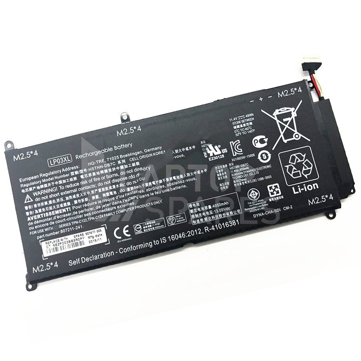 HP Envy 15-AH150SA 48Wh 3 Cell Laptop Battery Price in Pakistan